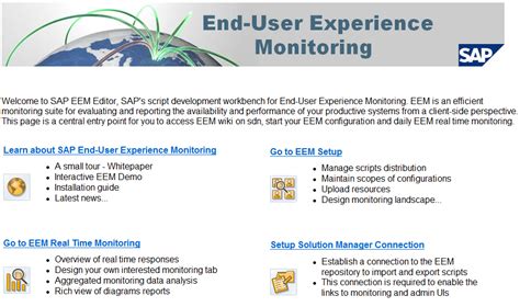Technical Monitoring End User Experience Part 2 Sap Community