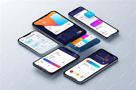 Premium Ai Image Mobile Uiux Concept Illustration