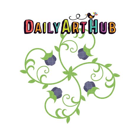 Swirly Violet Flower Clip Art Daily Art Hub Graphics Alphabets And Svg