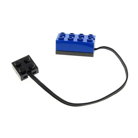 1 X Lego Technic Electric Modul Licht Sensor Blau Kabel Schwarz Dacta Mindstorms Rcx Strom