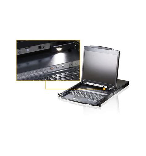 Switch Kvm Usb Ps2 Vga 8 Porte Lcd 19 E Porta Usb Dual Rail Cl5808n Idata Cl 5808n Aten