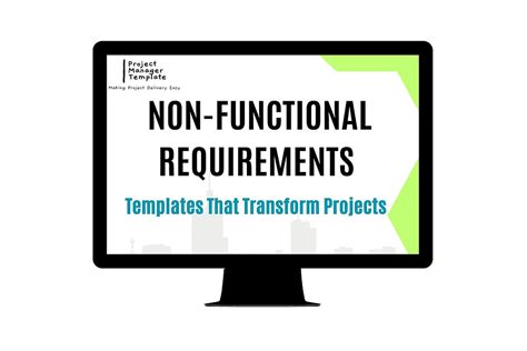 Non Functional Requirements Template Project Templates