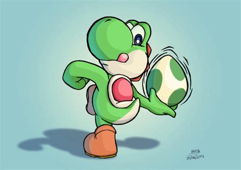 Yoshi Learnt To Throw Eggs By Simgart On Deviantart
