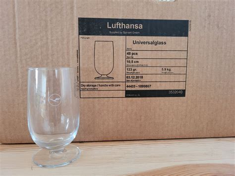 24 Lufthansa Business Class Glasses Including Atlas Norm Catawiki