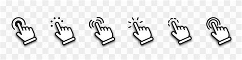 Premium Vector Computer Mouse Cursor Icon Set Hand Click Icon