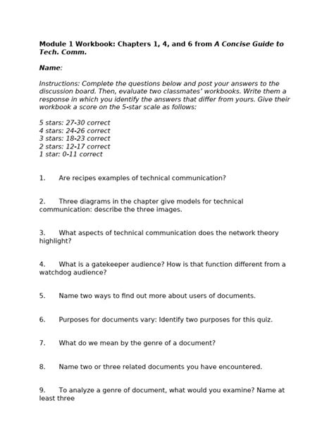 Module 1 Workbook Pdf