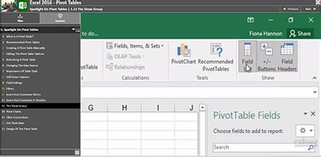 Excel 2016 Pivot Tables IACT Online Australia