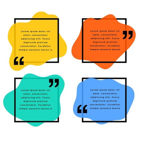 Free Vector Modern Quotation Inverted Comma Sign Template For Social
