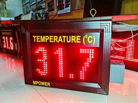 Led Temperature And Humidity Display Board Temperature Monitoring Display Manufacturer From