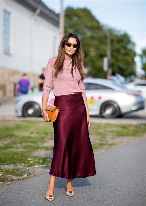 How To Style Maroon Skirt Glamourground