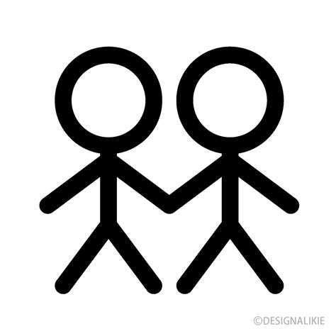 Stick Figures Holding Hands Clipart Royalty Free Rf Clipart