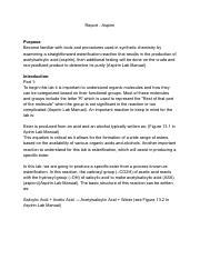 Aspirin Lab 2 Pdf Report Aspirin Purpose Become Familiar With Tools And Procedures Used In