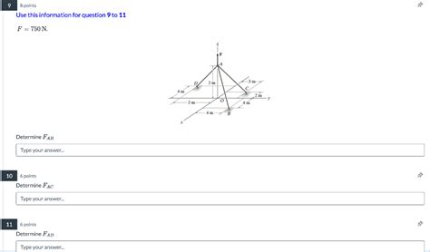 Solved 9 8 Points Use This Information For Question 9 To 11