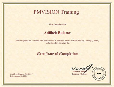 Adilbek Bulatov Msc On Linkedin Pba Pmi