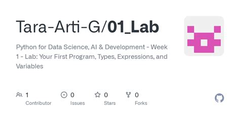 Github Tara Arti G01lab Python For Data Science Ai And Development