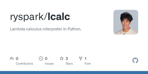 GitHub Ryspark Lcalc Lambda Calculus Interpreter In Python