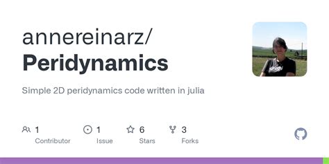 GitHub Annereinarz Peridynamics Simple D Peridynamics Code Written In Julia
