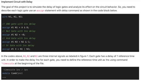 Step 1 Implement The Circuit In Verilog A Ins In