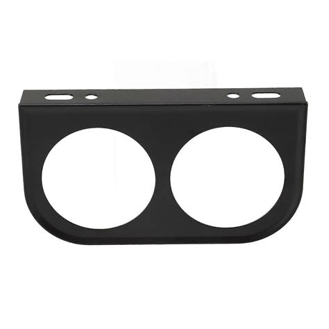 2 Hole Gauge Panel Gauge 21 16 Inch 52mm Universal Metal Car Meter Mount Instrument Panel Black