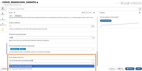 Curveregressionsmooth — D3view Workflows Documentation Documentation