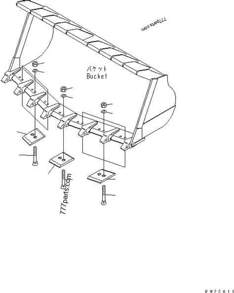 02091 12000 Bolt 0209112000 Komatsu Spare Part