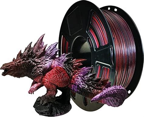 Stronghero3d Pla 3d Printer Filament 175mmgalaxy Redblacksilk