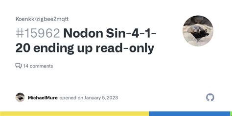 Nodon Sin 4 1 20 Ending Up Read Only · Issue 15962 · Koenkk