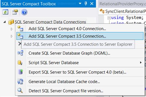 Sync Sql Server 2012 Data With Sql Ce 35 Sp2 Over The Internet Using Wcf Services Using Ms Sync