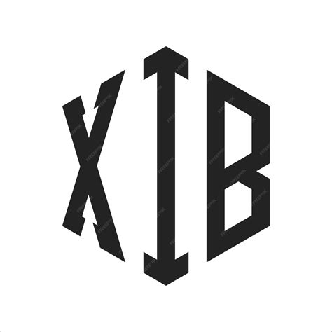 Premium Vector Xib Logo Design Initial Letter Xib Monogram Logo Using