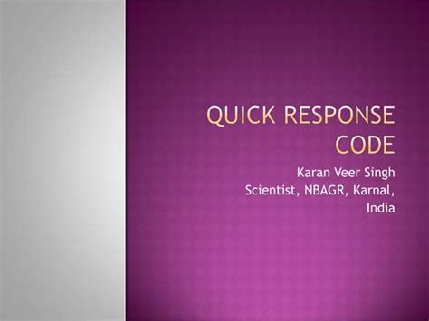 Qr Code Ppt