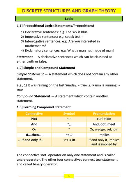 Discrete Structure And Graph Theory Pdf Set Mathematics If And Only If