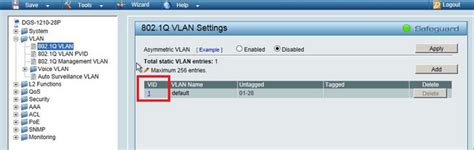 How To Setup Static VLANS DGS Series D Link UK