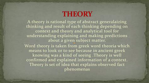 What Is Theory Pptx