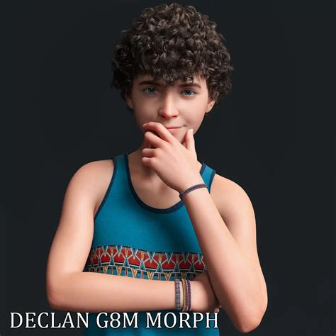 Declan Character Morph For Genesis 8 男性 Declan Character Morph For