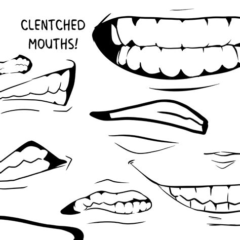 How To Draw Anime Teeth
