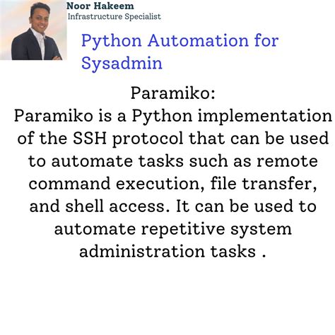 Noor Hakeem On Linkedin Pythonprogramming Systemadministrator