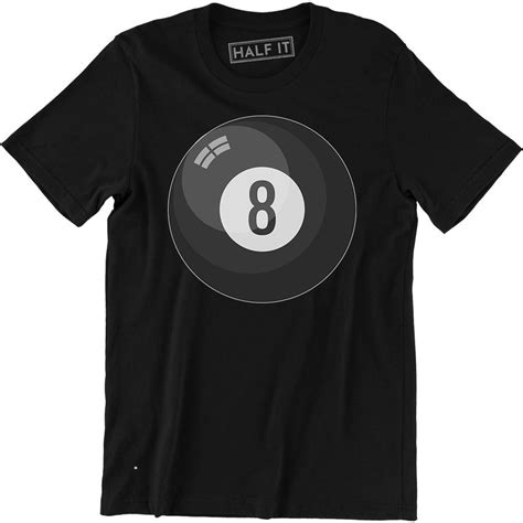 8 Ball T Shirt Billiards Pool Hall Shark Hustler Cue League Magic Eight