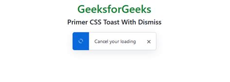 Primer Css Toast Avec Ignorer Stacklima