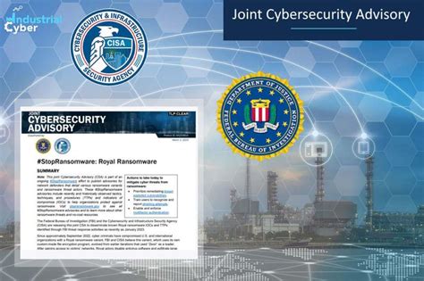 Cisa Fbi Issue Advisory Detailing Known Royal Ransomware Iocs Ttps Found Jonathon Gordon