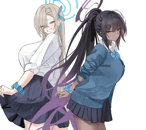 Asuna And Karin Blue Archive Drawn By Tnr Horiko Danbooru