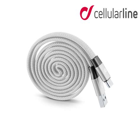 Cellularline Yo Yo Cable Usb Type C Connector Grey 100cm Digital Outlet Lb