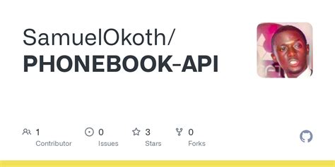 Github Samuelokothphonebook Api