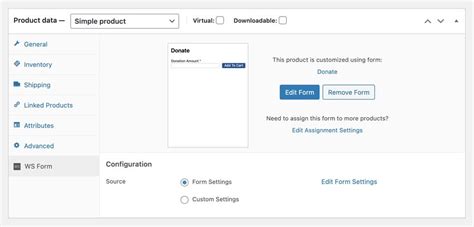 Assign A Form To A WooCommerce Product WS Form
