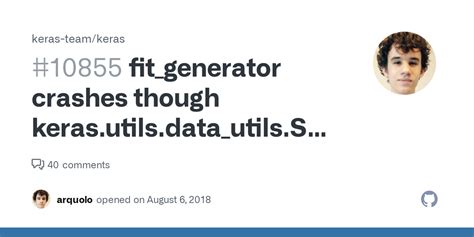fit generator crashes though keras utils data utils sequence was used