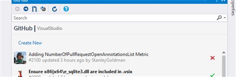 Sometimes The Open Closed And Author PR Filters Don T Appear Issue Github VisualStudio