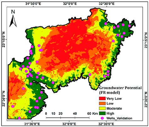 The Groundwater Potential Zone Map Based On The Fr Model Download Scientific Diagram