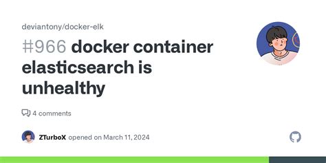 Docker Container Elasticsearch Is Unhealthy · Issue 966 · Deviantonydocker Elk · Github
