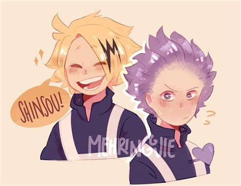 Shinsou Hitoshi X Kaminari Denki Shinkami Bnha Human Pikachu My Hero