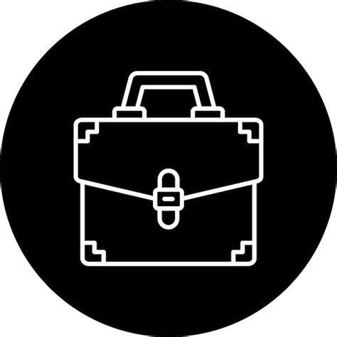 서류 가방 아이콘 프리미엄 벡터