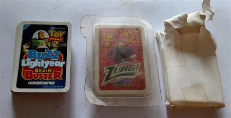 Disney Pixar Toy Story 2 Mini Cards Buzz Lightyear And Zurg General